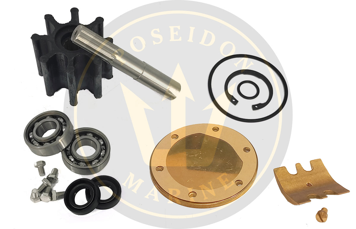 Crom® Water pump shaft kit Volvo Penta D31 D41 D42 D43 860629 860827 ...