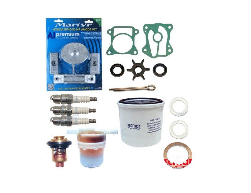 Recmar® Service Kit for for Honda BF35A BF40A BF45A BF50A - Price: €64,90