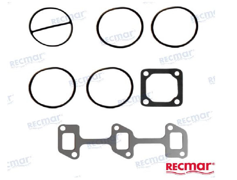Seal kit for Yanmar 3JH radiator cooler replaces 120445-44611 129150 ...