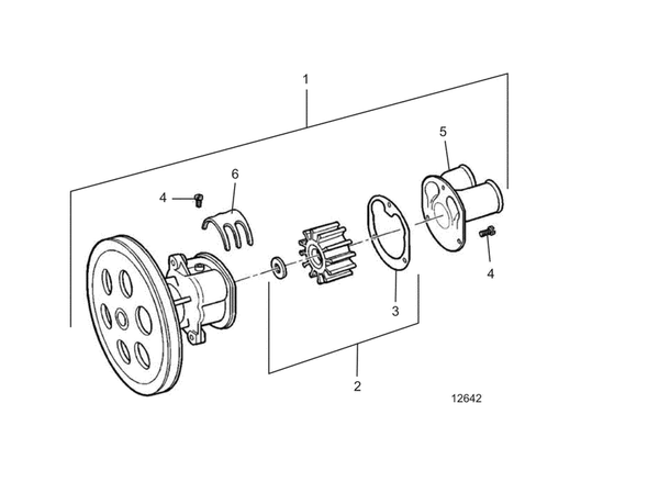 PoseidonMarine® Water Pump Repair kit Volvo Penta OMC 3857794 3858847 ...