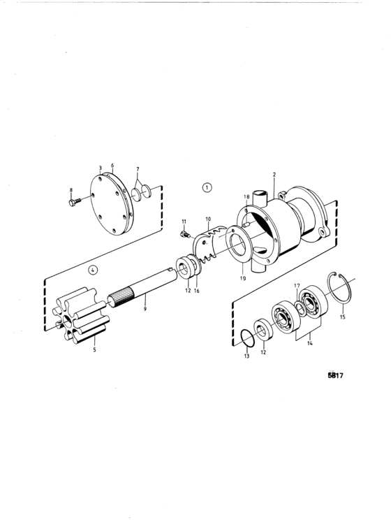 PoseidonMarine® Water pump kit Volvo Penta TAMD40A TAMD40B AQAD40A ...