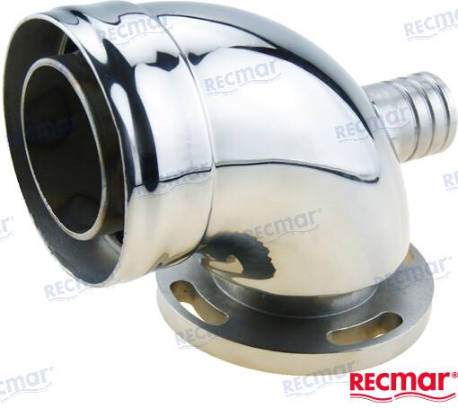 Stainless Steel Exhaust Elbow for Yanmar 4LHA 6LPA 6LP-DTE/STE RO: 119 ...