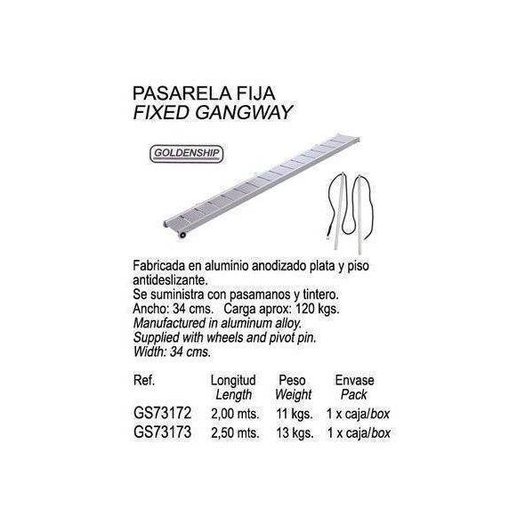 FIXED GANGWAY ALU 2.5M - Price: €1.008,00