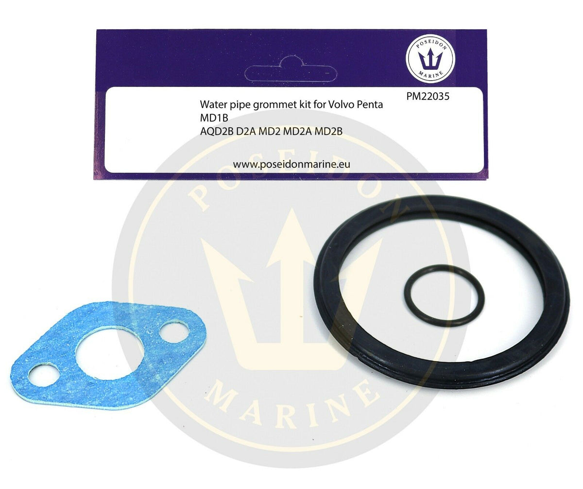 Crom® Cooling pipe gaskets for Volvo Penta MD1B AQD2B D2A MD2 800326 ...